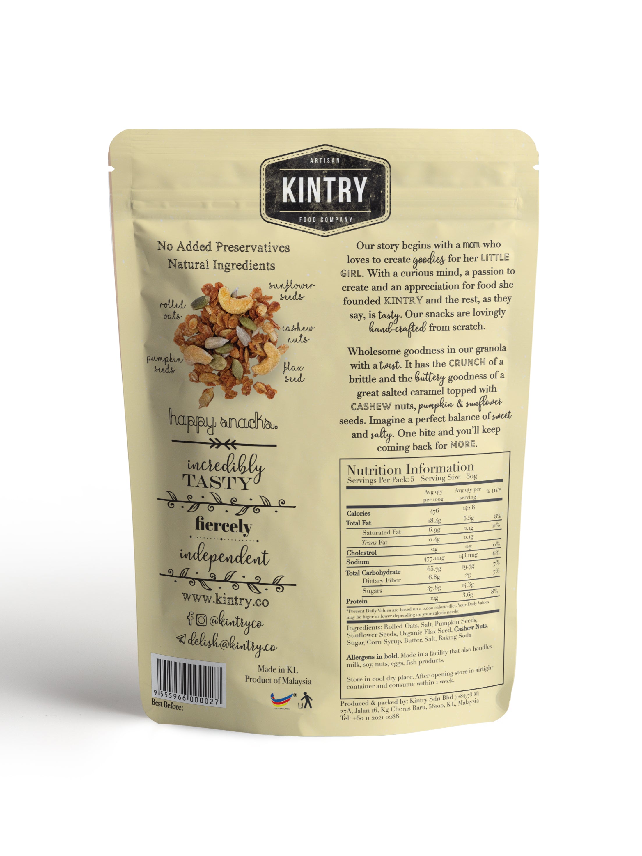 Salted Butter Caramel Granola – Kintry